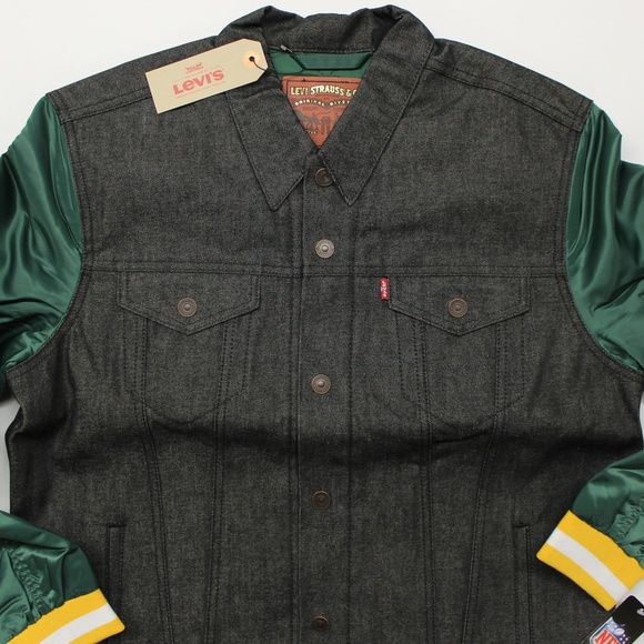 Levi's | Jackets & Coats | Levis Nfl Green Bay Packers Varsity Jacket ...